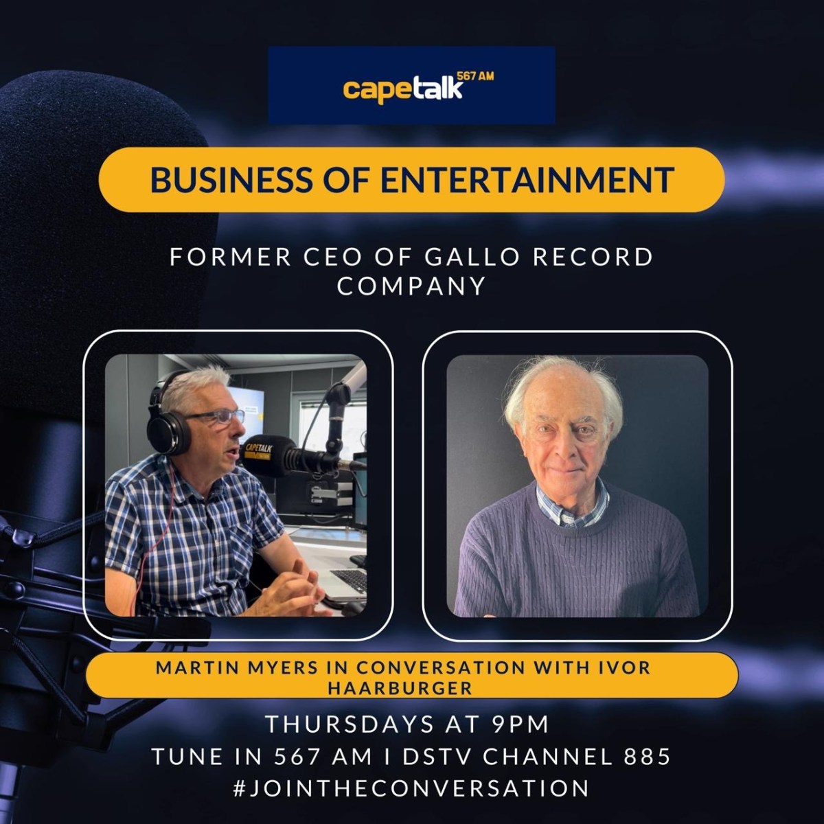 Former CEO of Gallo Records Ivor Haarburger on CapeTalk Thurs 3 October ...